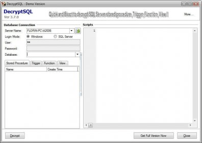 DecryptSQL 4.0 Download (Free trial) - DecryptSQL.exe