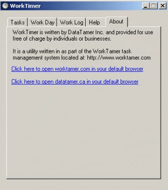 WorkTimer Download - A free utility that can be used to track your time throughout