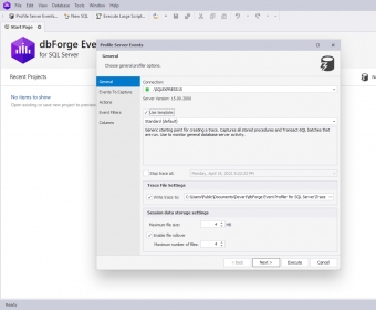 dbForge Event Profiler for SQL Server Download - Automate SQL Server database dev and deployment